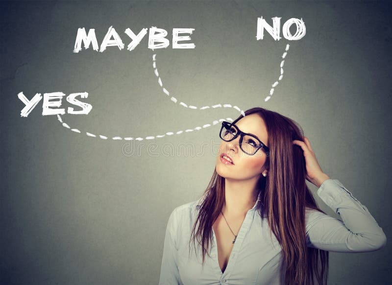 Confused Student Girl Thinking Future Career Plan Stock Photos - Free ...