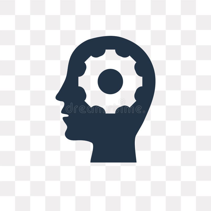 Thinking Vector Icon Isolated on Transparent Background, Linear Stock ...