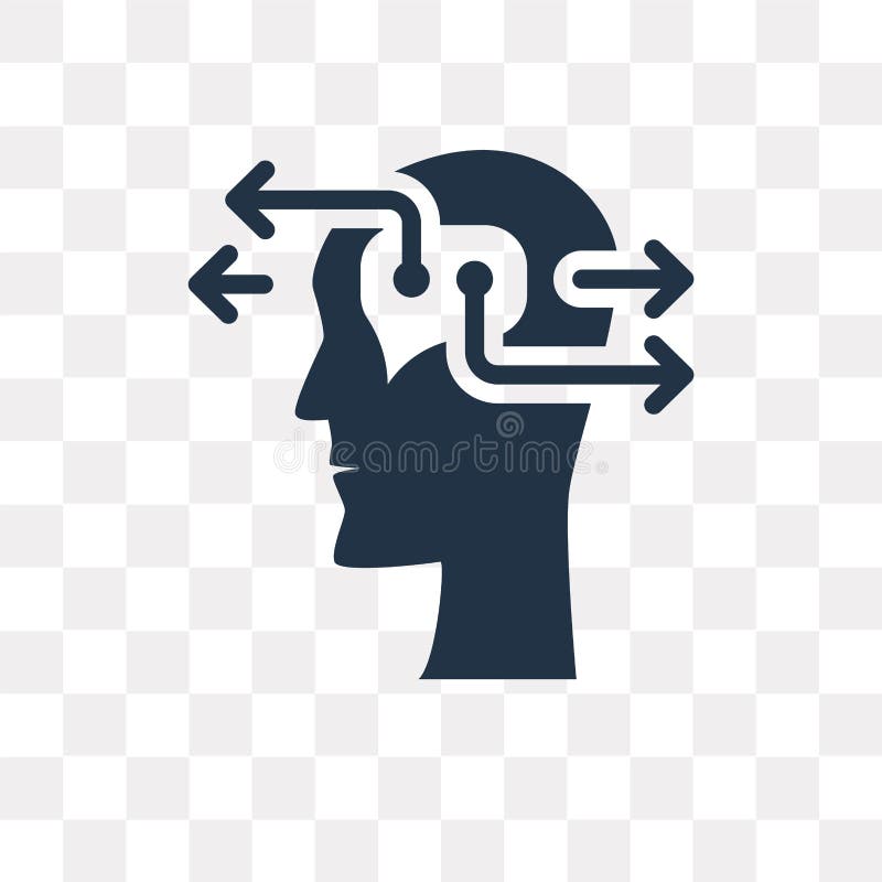 Thinking Vector Icon Isolated On Transparent Background, Thinking ...