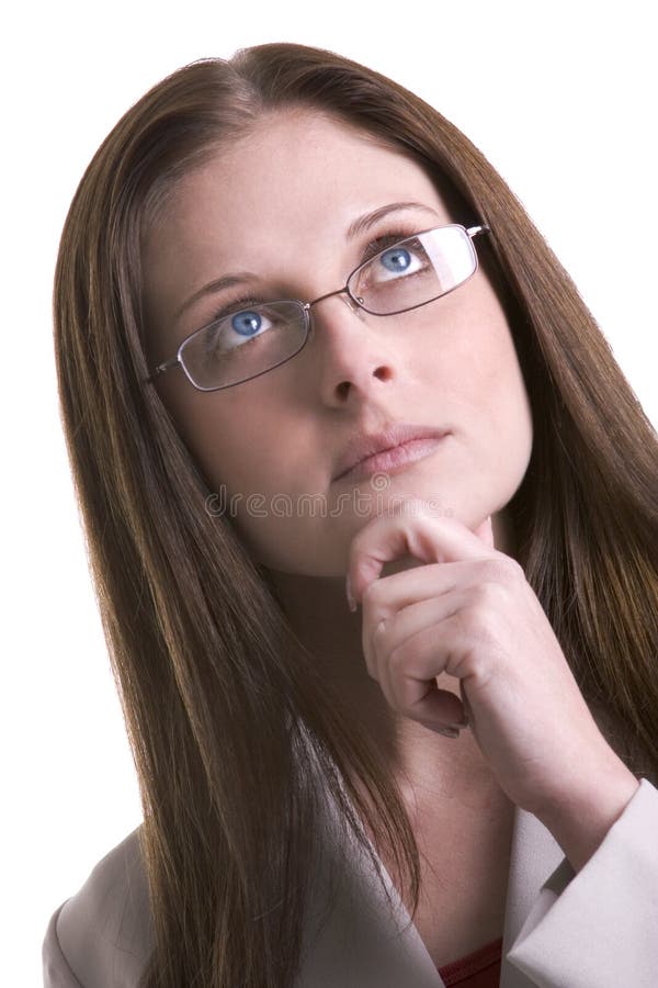 Thinking Woman stock image. Image of woman, beautiful - 1814117