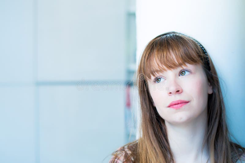 Thinking woman stock image. Image of thinking, adult - 25461169