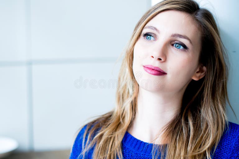 Thinking woman stock photo. Image of caucasian, attractive - 26064280