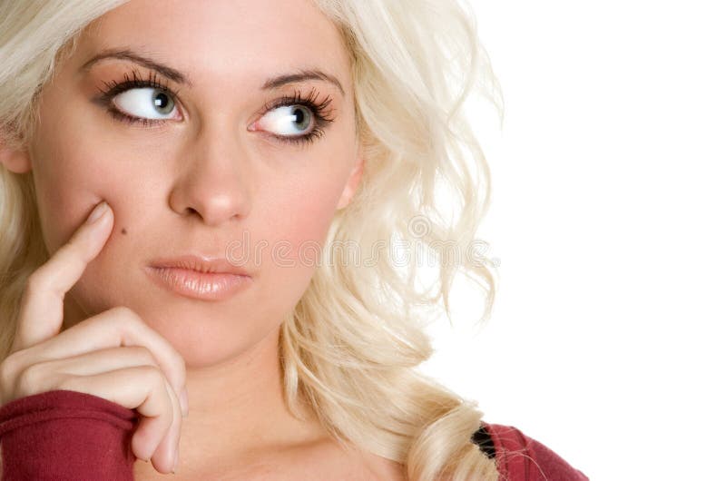 Thinking Woman stock image. Image of expression, thoughtful - 5616043