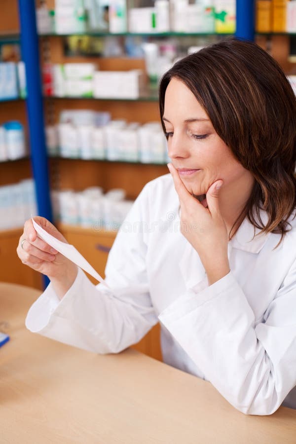 Counter Female Head Pharmacist Stock Photos - Free & Royalty-Free Stock ...