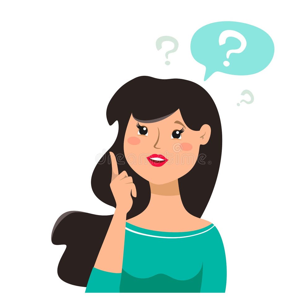 Thinking Woman Cartoon Stock Illustrations – 14,684 Thinking Woman ...