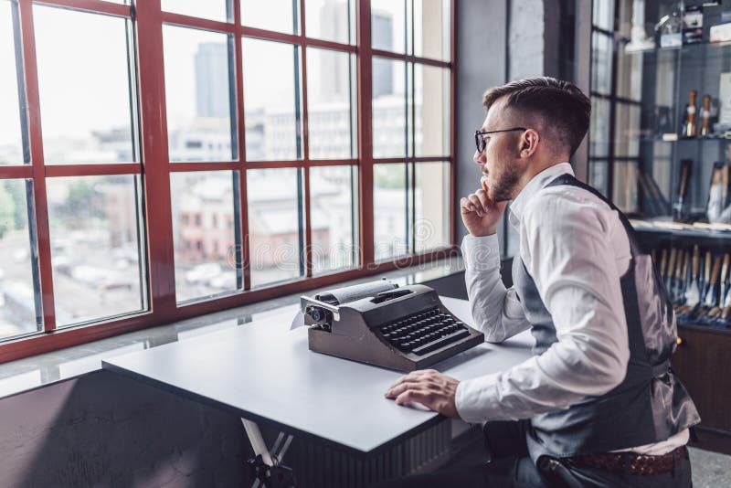 Writer at work stock image. Image of businesswoman, inside - 59794627