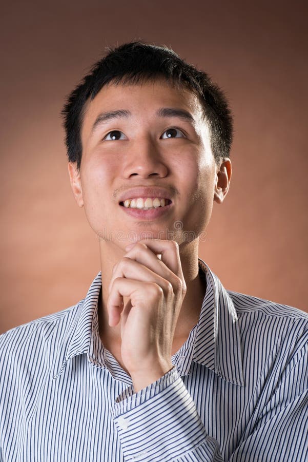 Thinking stock photo. Image of china, business, face - 50098158