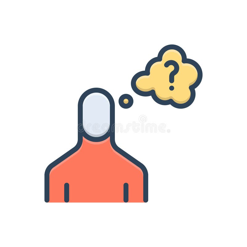 Color Illustration Icon for Thinks, Peruse and Bubble Stock Vector ...
