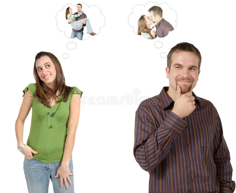 He Thinks, she Thinks stock photo. Image of altered, life - 642530