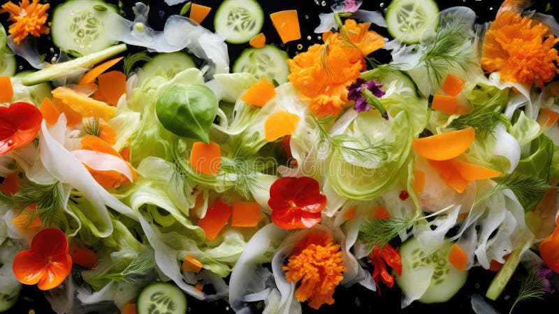 Thinly salad texture stock illustration. Illustration of varied - 368403168