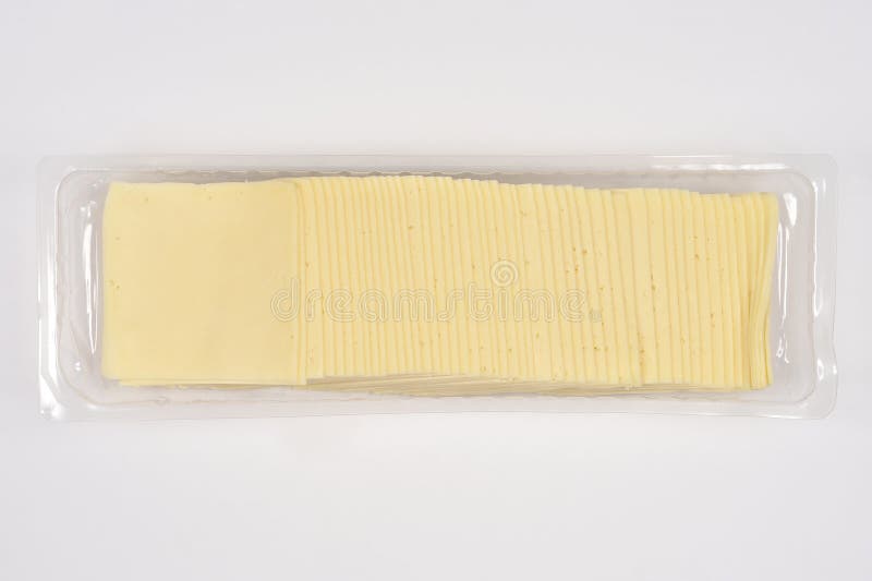 Thinly Sliced Cheese Slices Stock Photo - Image of clear, cheese: 396857262