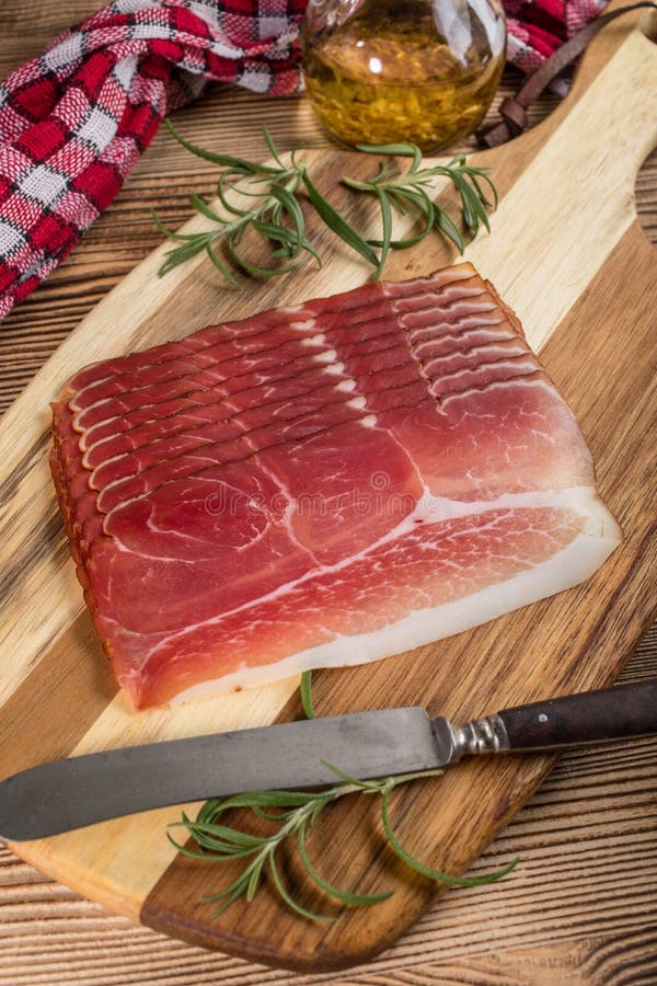 Thinly Sliced German Black Forest Ham. Stock Image - Image of germany ...