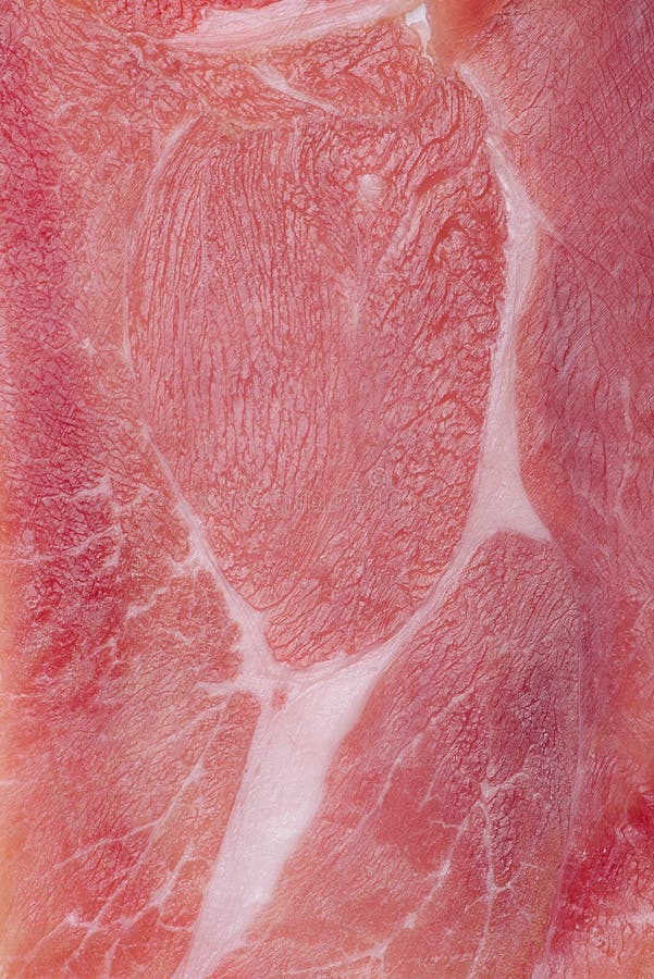 Thinly Sliced Ham Meat As a Background Macro Photo Stock Photo - Image ...