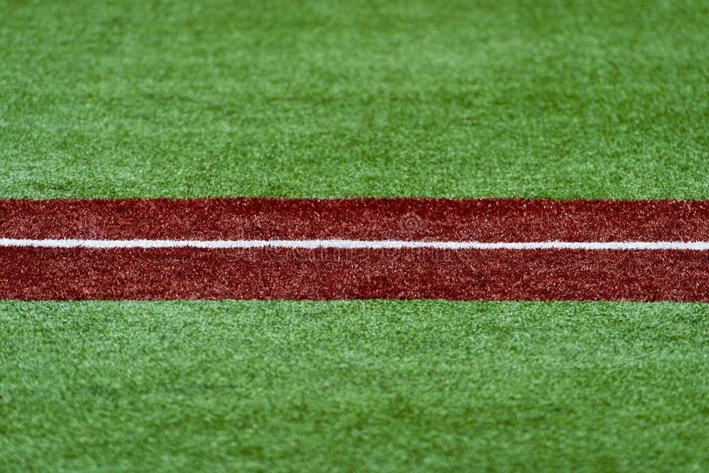 Third Base with a White Caulk Line. Baseball Stock Image - Image of ...