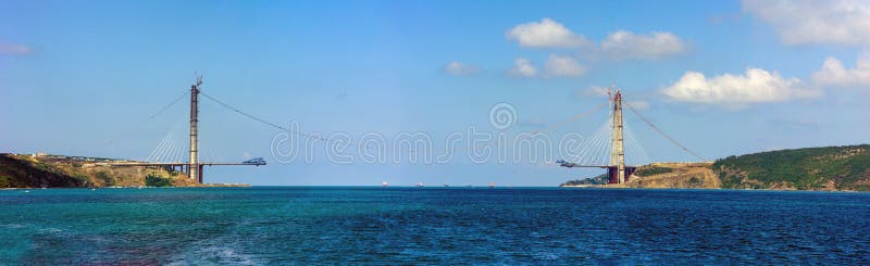 The Third Bridge in the Bosphorus, Yavuz Sultan Selim Bridge, Was Under ...