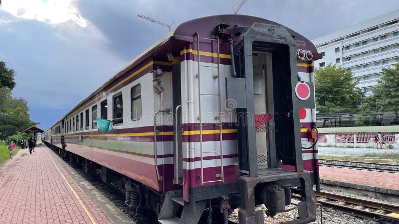 Third Class Train Tail Coach Stock Image - Image of asphalt, tail ...
