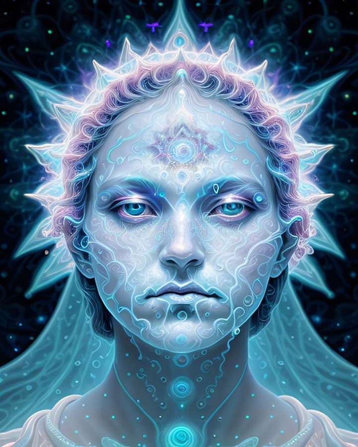 Third eye on the forehead stock vector. Illustration of optical - 121423264