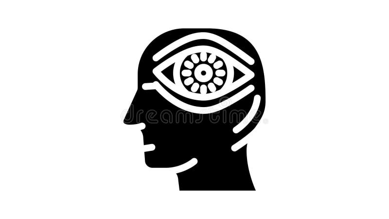 Third Eye Glyph Icon Animation Stock Footage - Video of movement, aroma ...