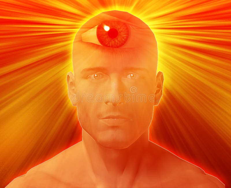 Third eye stock illustration. Illustration of human, mind - 24987274