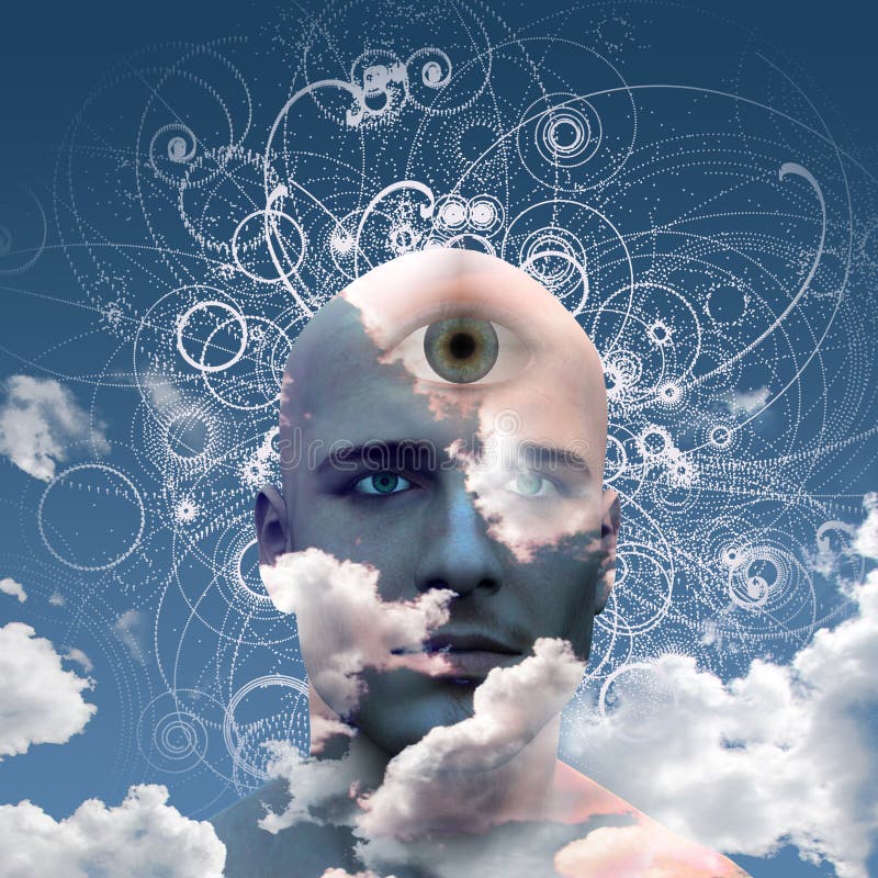 Third Eye stock illustration. Illustration of head, beautiful - 32821420