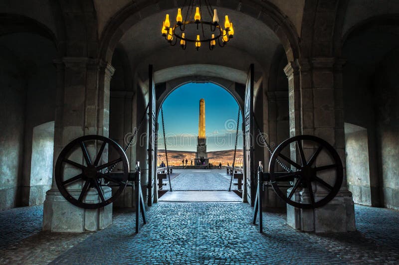 Third Gate from the Fortification of Alba Carolina Stock Image - Image ...