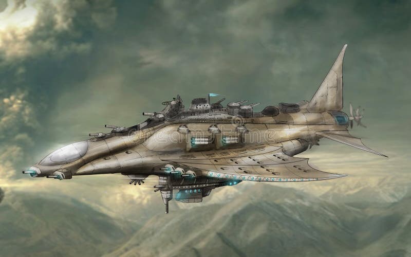 Third-generation Bomber Fighter Stock Illustration - Illustration of ...