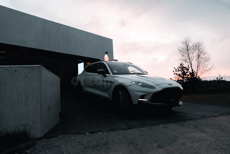 Third Generation Flying Spur Bentley Close Up View at the Private Villa ...