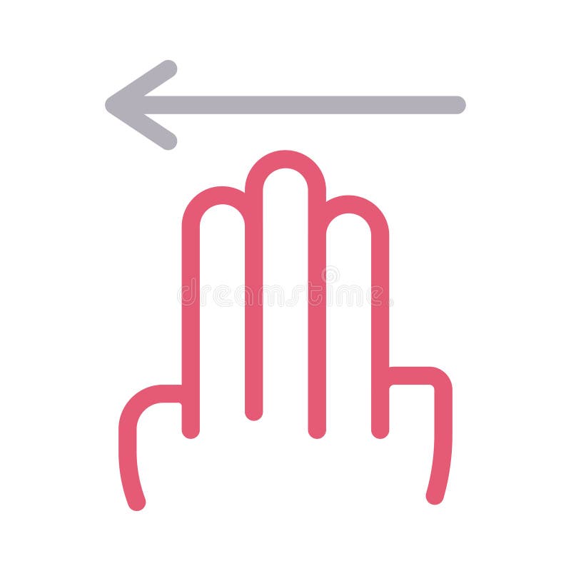 Third Vector Color Line Icon Stock Illustration - Illustration of palm ...