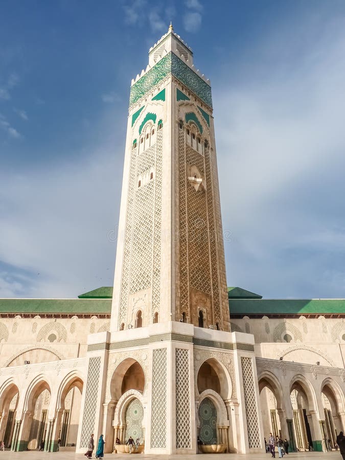 Third Largest Mosque Hassan II in Casablanca Morocco Stock Photo ...
