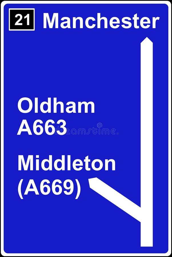 End of Motorway Regulations Sign Stock Illustration - Illustration of ...