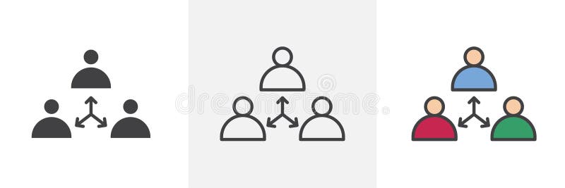 Third party icon vector stock vector. Illustration of silhouette ...