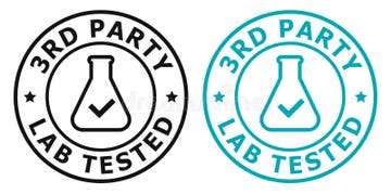 Third Party Lab Tested Vector Label Stock Vector - Illustration of ...