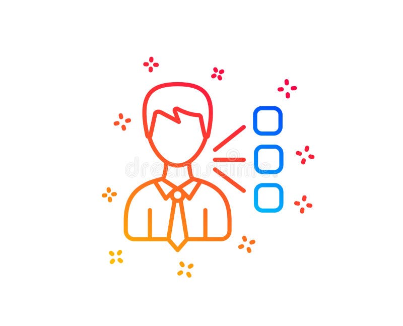 Third Party Line Icon. Team Leader Sign. Vector Stock Vector ...