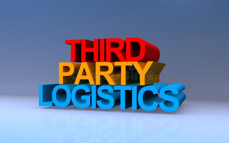 Logistics Supply Inventory Management on Blue Stock Illustration ...