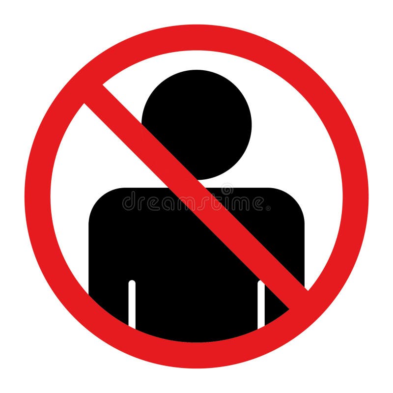 Third Party Symbols are Prohibited from Entering. Vector Illustration ...