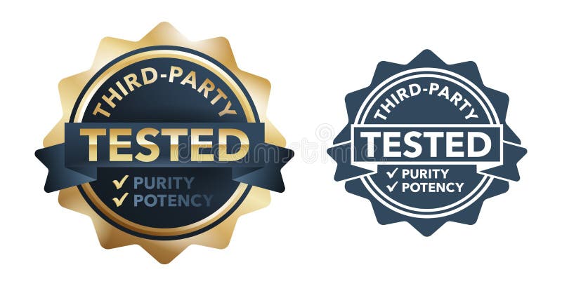 Third-party Tested, Checking Purity and Potency Stock Vector ...