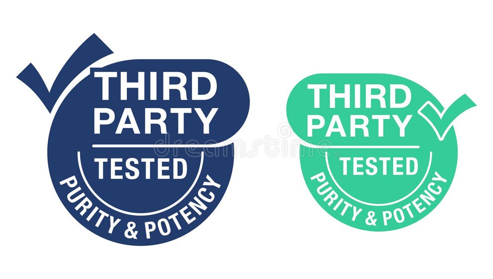 Third-party Tested, Purity and Potency - Flat Icon Stock Vector ...