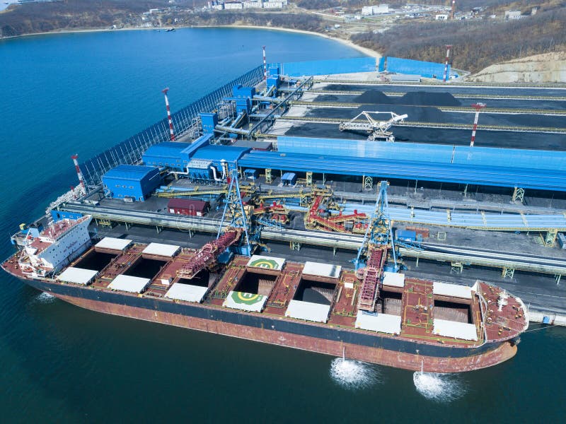 The Third Stage of the Coal Terminal is the Port of Vostochy Editorial ...