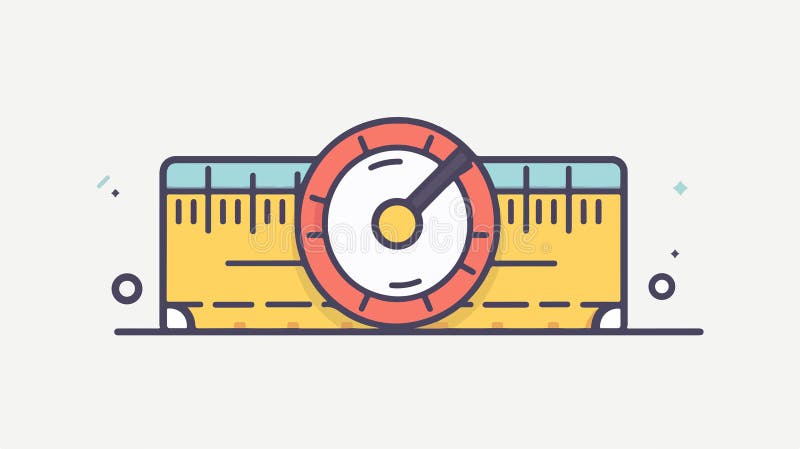 Professional Tape Measure Icon for Construction Projects Stock Vector ...