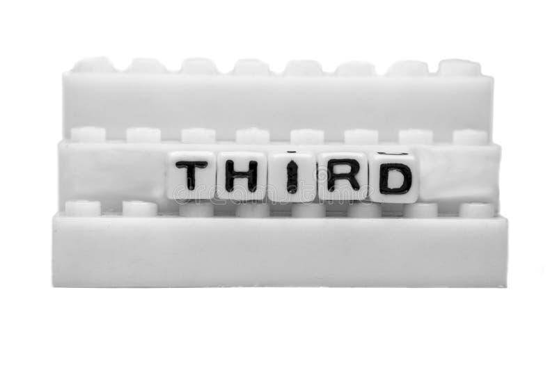 Third text on white steps stock photo. Image of opportunity - 40680716