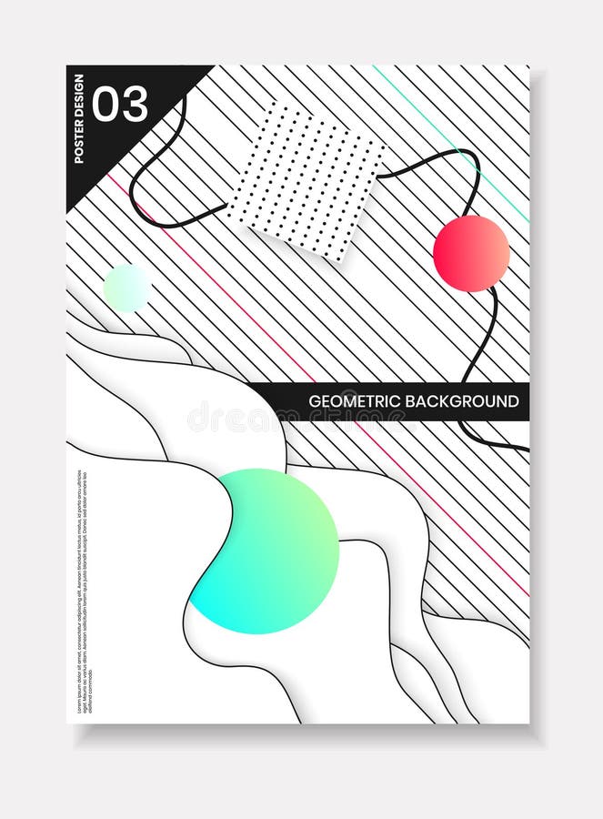 The Third of the Three Cover Templates with Trendy Geometric Patterns ...
