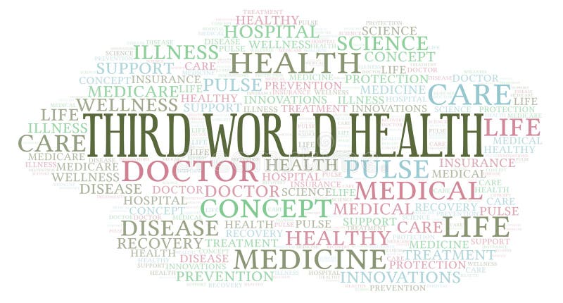 Third World Health Word Cloud Stock Illustration - Illustration of care ...