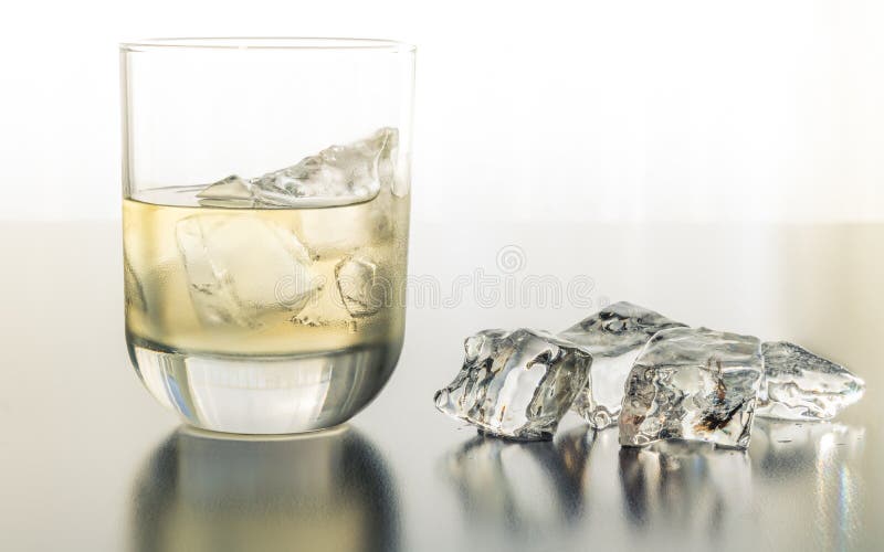 A Thirst Quenching Glass of Tequila on the Rocks Stock Image - Image of ...