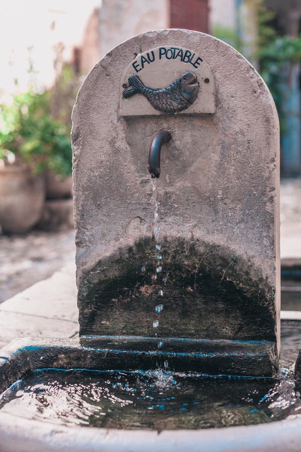 Public Drinking Cool Water in the City Stock Image - Image of faucet ...