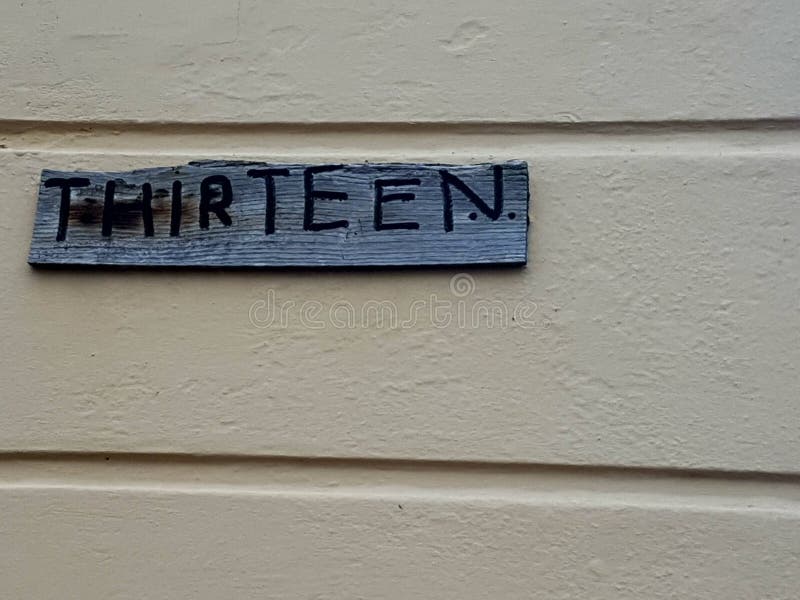Thirteen sign stock photo. Image of sign, white, blue - 83363154