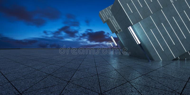 Thirty Degree Angle Tilted Contemporary Building Stock Illustration ...