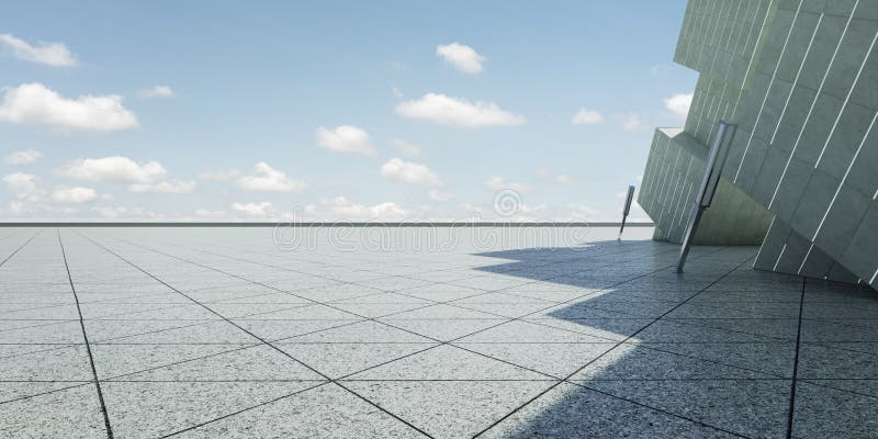 Thirty Degree Angle Tilted Contemporary Building Stock Illustration ...