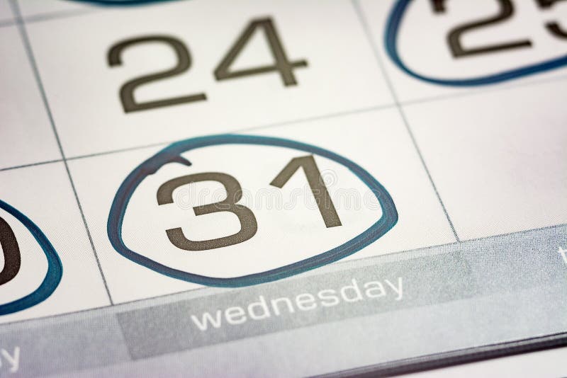 The Thirty-first Day of the Month Stock Photo - Image of concept, happy ...