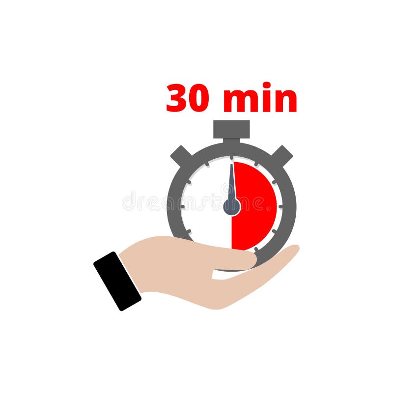 30 Minutes Stopwatch Symbol, Timer Icons Set With Long Shadow Stock ... 30 Minutes Stopwatch Symbol, Timer Icons Set With Long Shadow Stock ...
