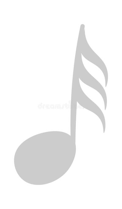 Thirty-Second Music Note stock vector. Illustration of quaver - 275425653